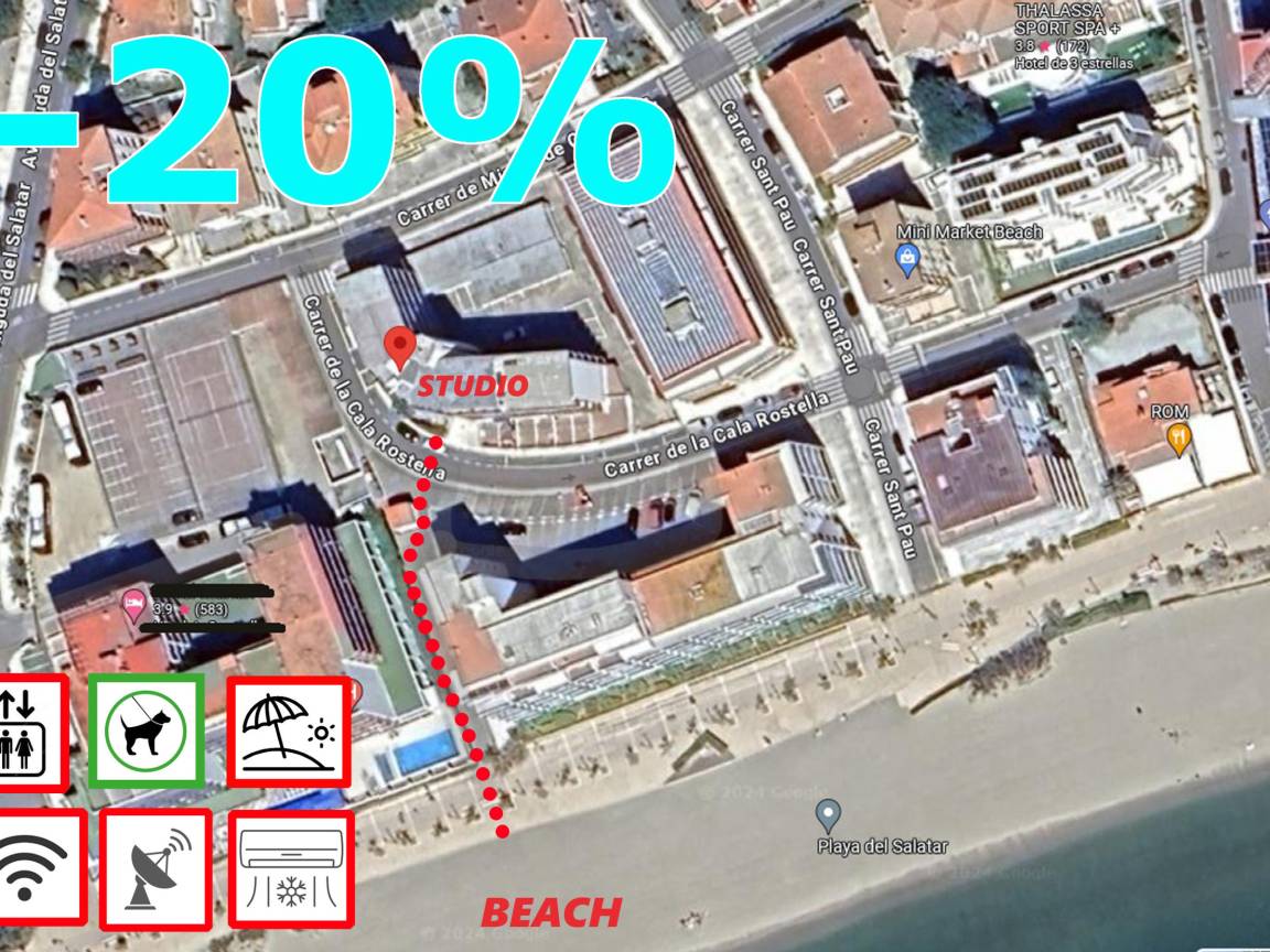 20 M² Estudio ∙ 1 Habitación ∙ 4 Huéspedes - El Port de la Selva