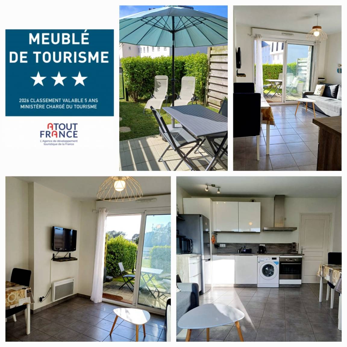 37 M² Appartement ∙ 1 Slaapkamer ∙ 2 Gasten - Fréhel