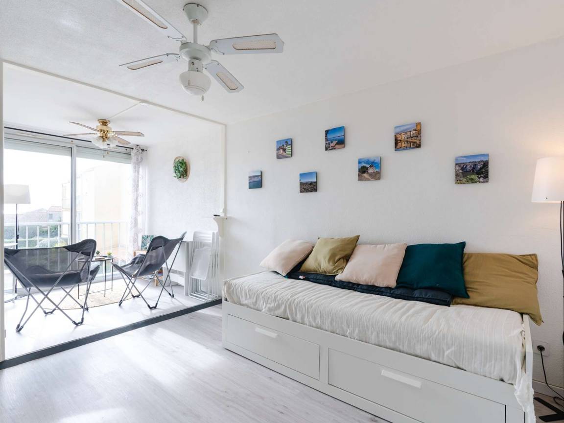 22 M² Ferienwohnung ∙ 1 Schlafzimmer ∙ 4 Gäste - Valras-Plage