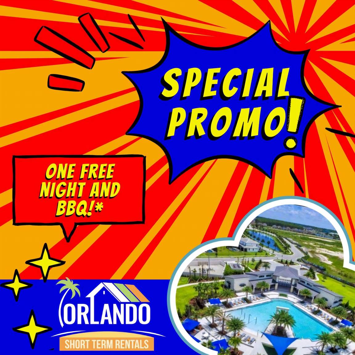 131 M² House ∙ 4 Bedrooms ∙ 6 Guests - Kissimmee, FL