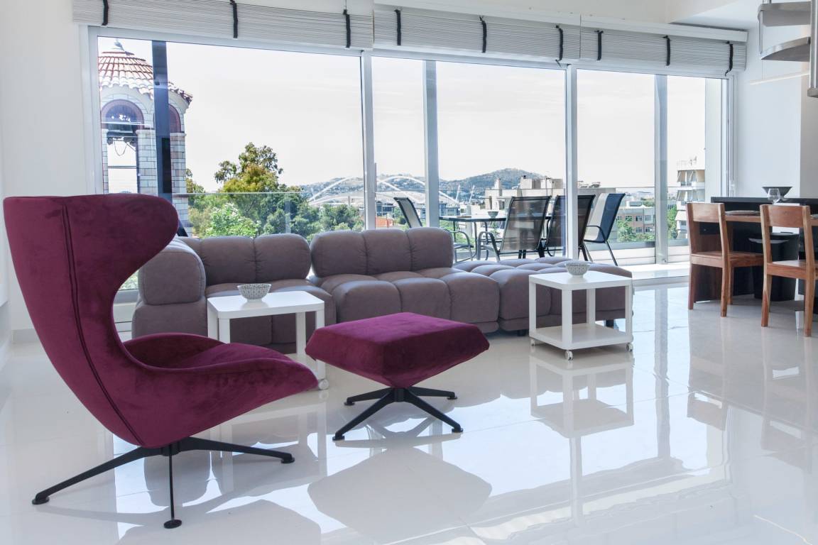 90 M² Apartment ∙ 2 Bedrooms ∙ 4 Guests - Ахарнес