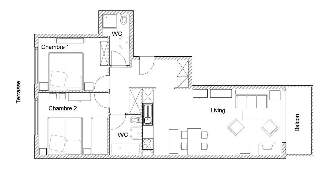 80 M² Apartment ∙ 2 Bedrooms ∙ 6 Guests - Switzerland