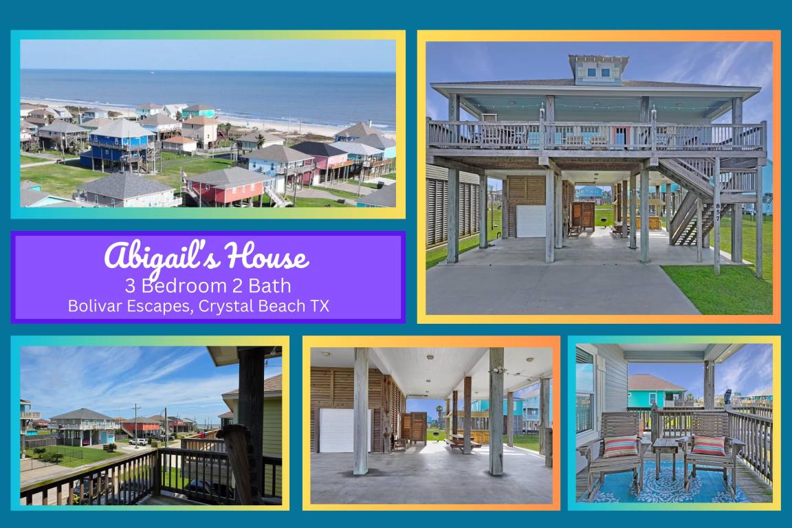 132 M² House ∙ 3 Bedrooms ∙ 10 Guests - Crystal Beach, TX