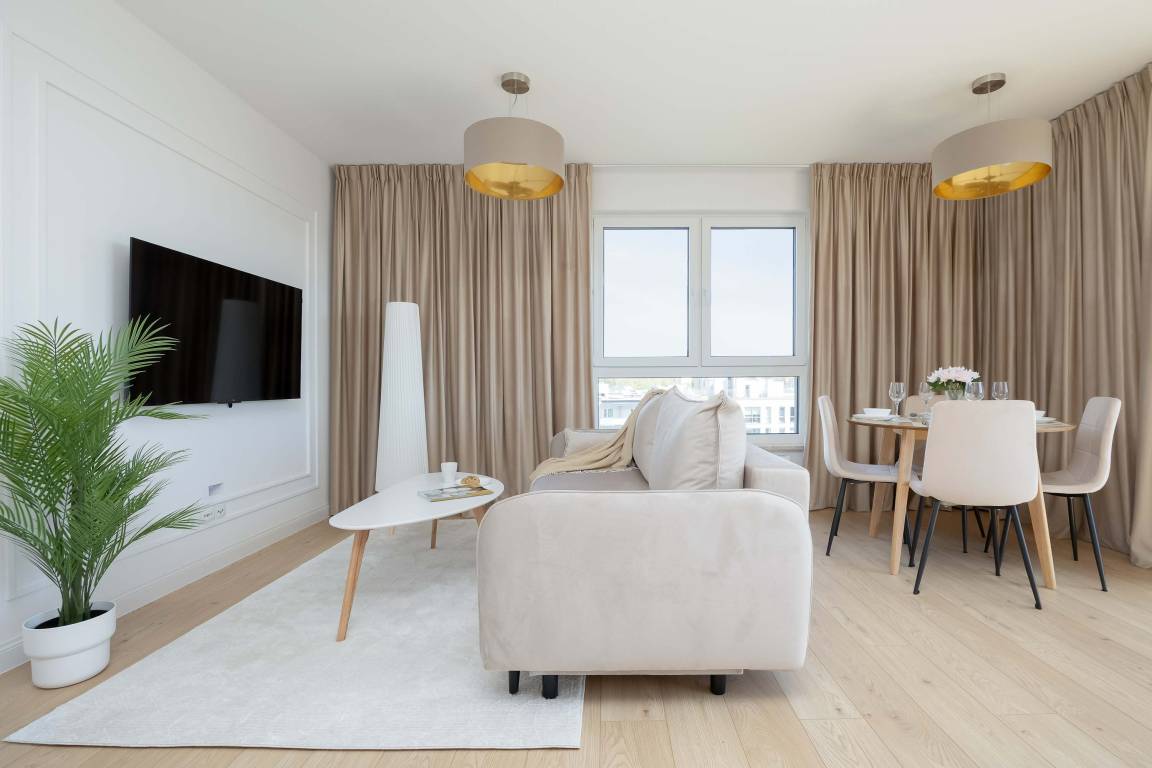 61 M² Ferienwohnung ∙ 2 Schlafzimmer ∙ 6 Gäste - Warschau