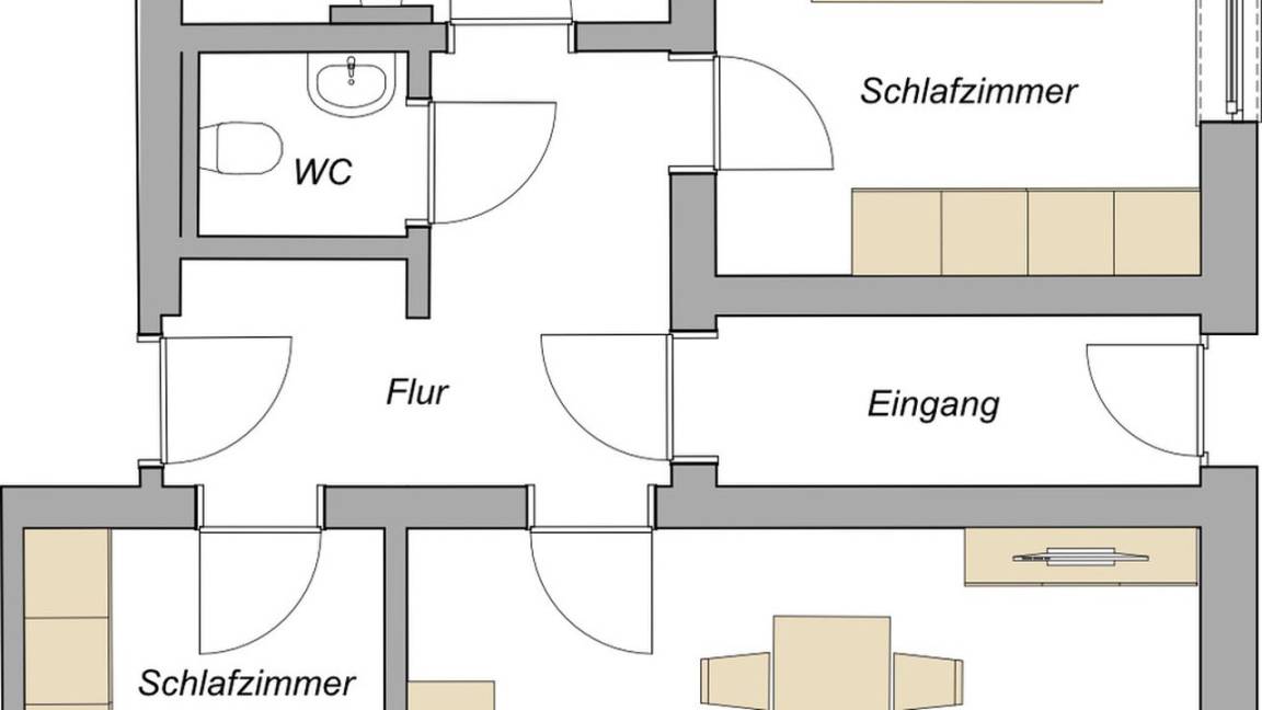 60 M² Ferienwohnung ∙ 2 Schlafzimmer ∙ 4 Gäste - Lechbruck am See