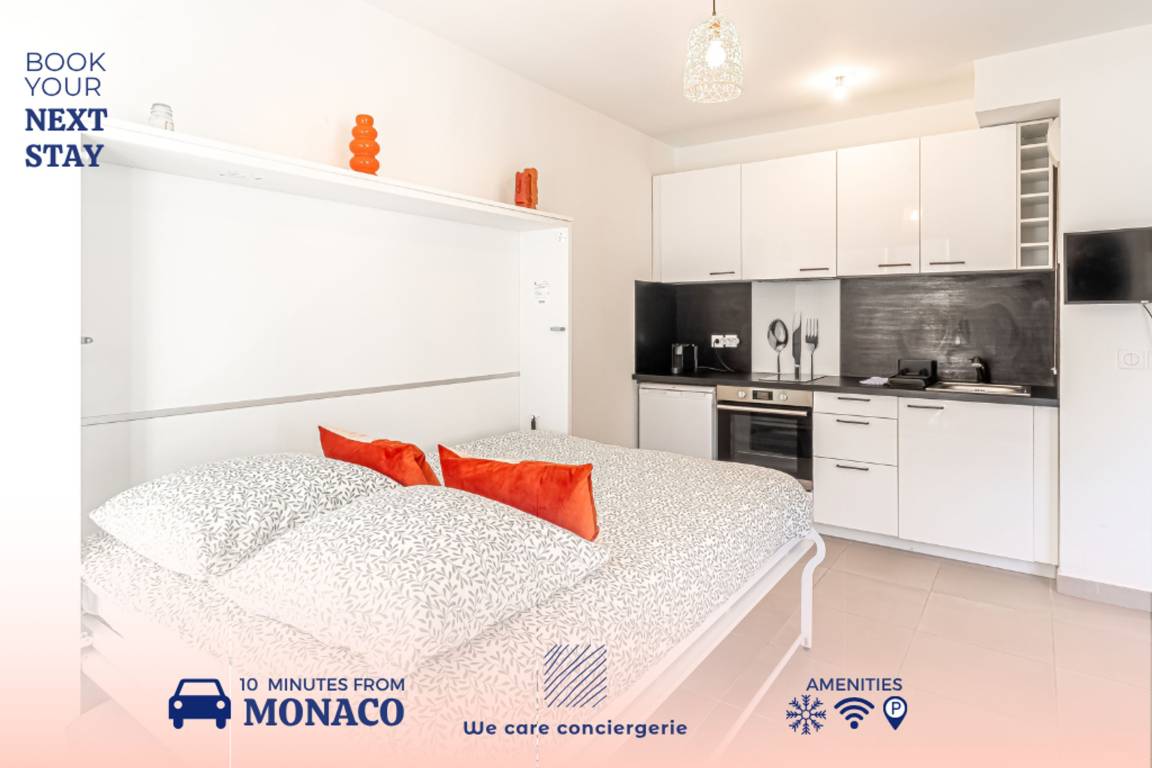 23 M² Appartement ∙ 1 Chambre ∙ 2 Personnes - Beausoleil
