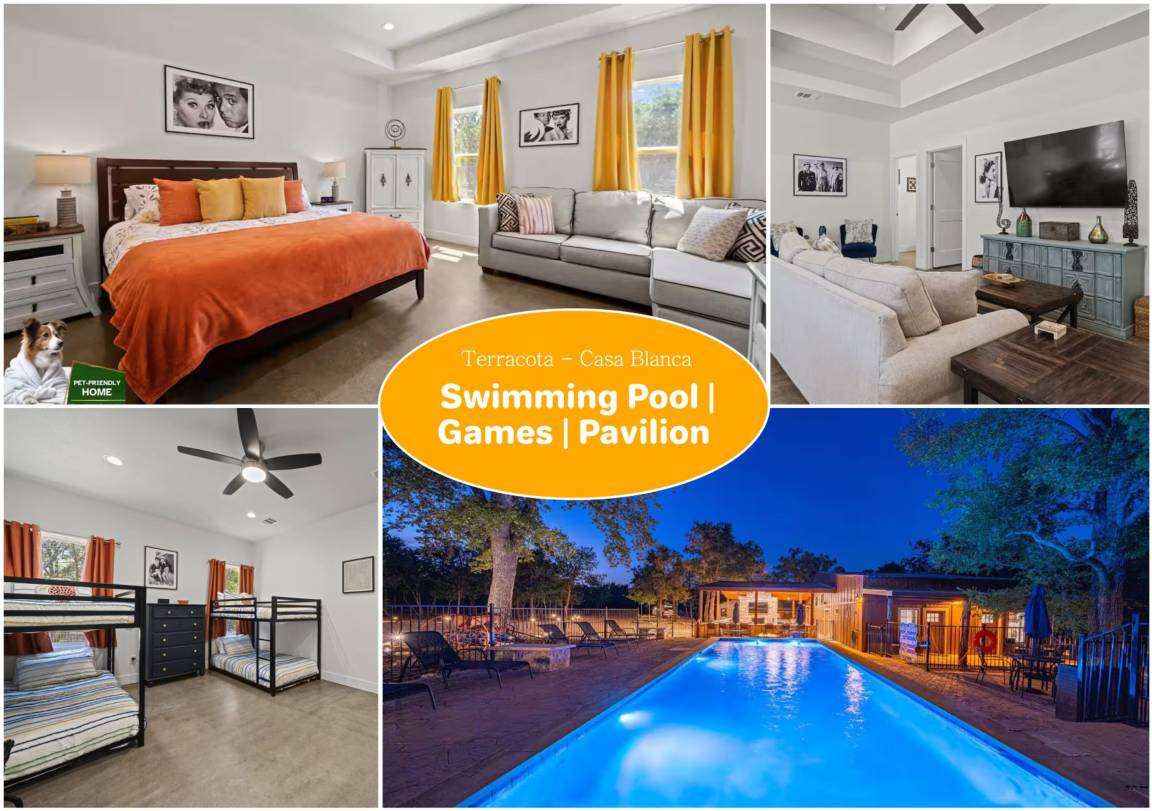 232 M² House ∙ 5 Bedrooms ∙ 20 Guests - Wimberley, TX