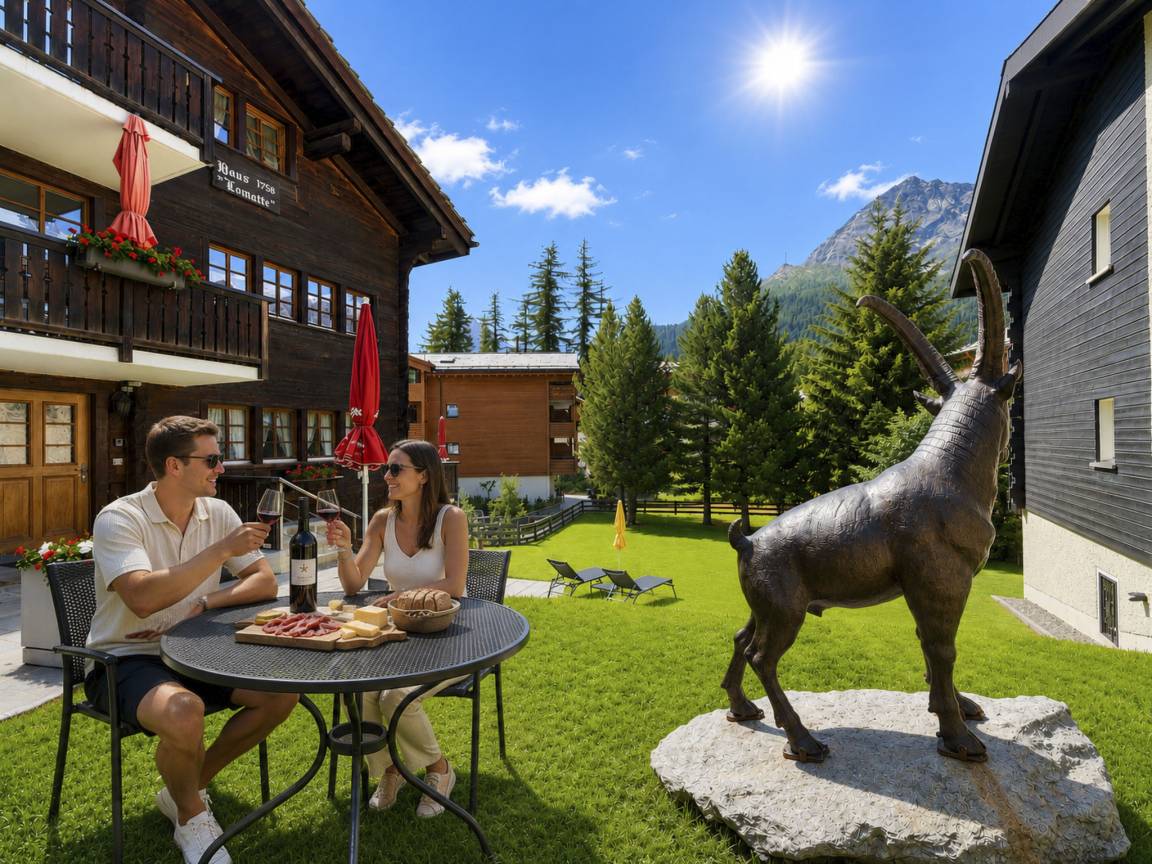 Ferienwohnung ∙ 1 Schlafzimmer ∙ 3 Gäste - Saas-Grund