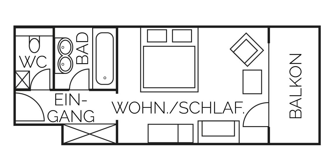 25 M² Hotel ∙ 1 Bedroom ∙ 4 Guests - Abtenau