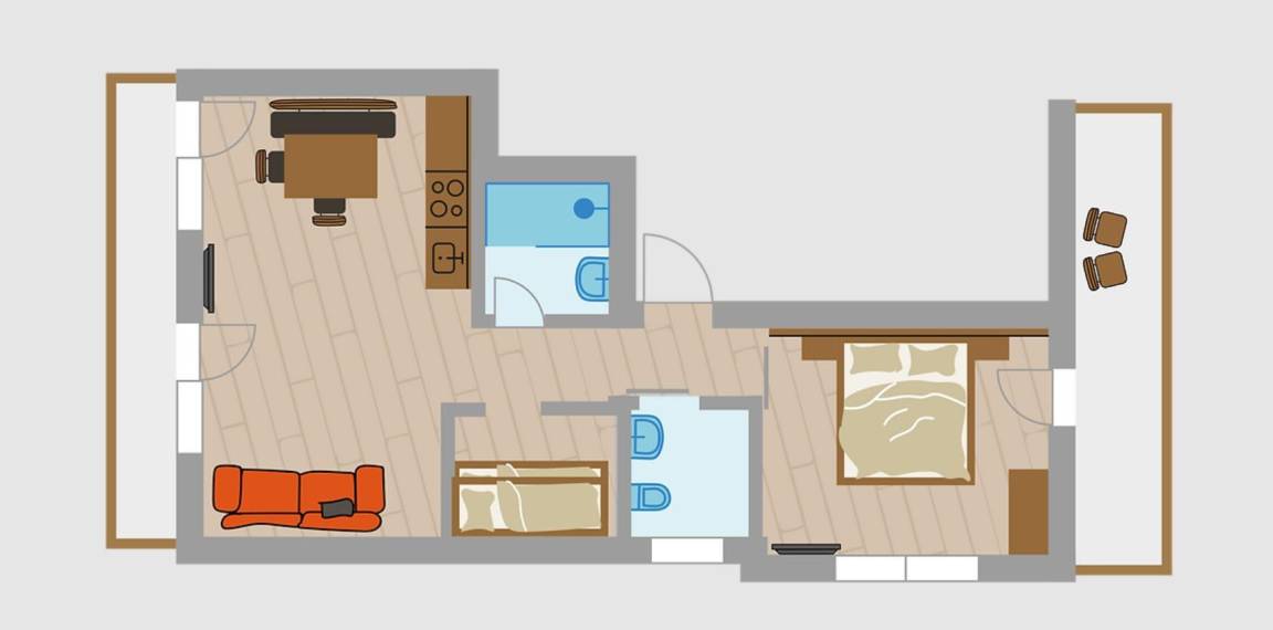 46 M² Apartment ∙ 1 Bedroom ∙ 4 Guests - Hallstatt