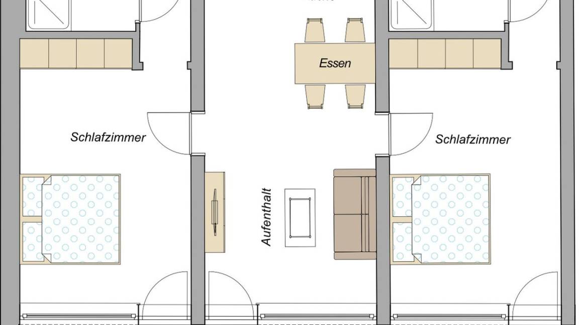 75 M² Ferienwohnung ∙ 2 Schlafzimmer ∙ 4 Gäste - Halblech
