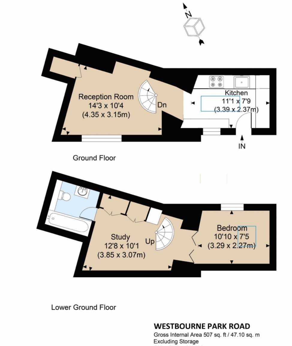 44 M² Casa ∙ 1 Habitación ∙ 2 Huéspedes - Fulham