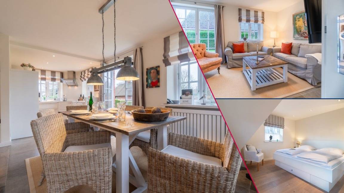 125 M² Ferienhaus ∙ 3 Schlafzimmer ∙ 5 Gäste - Norddorf