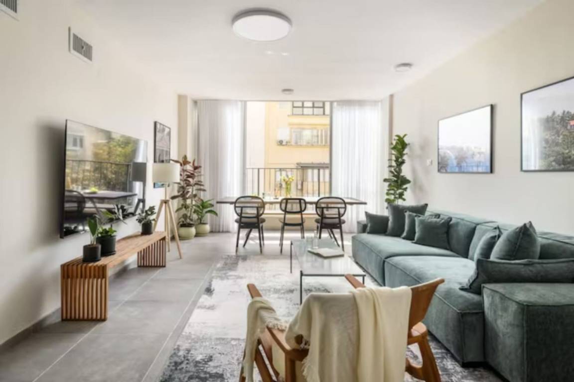 120 M² Apartamento ∙ 3 Quartos ∙ 7 Hóspedes - Telavive