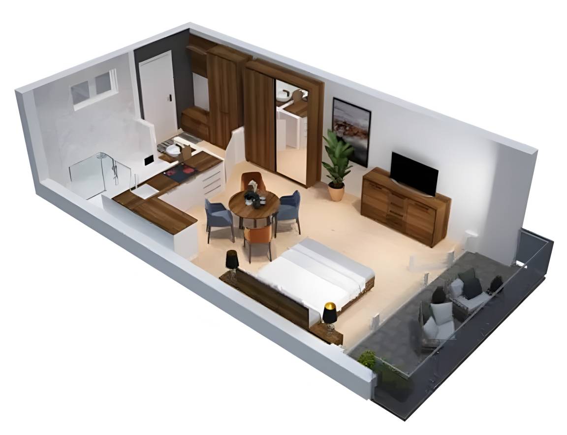 38 M² Appartement ∙ 1 Chambre ∙ 3 Personnes - Gaienhofen