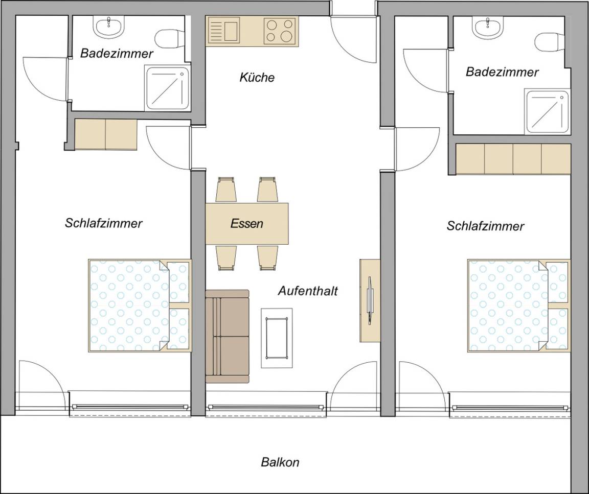 75 M² Apartamento ∙ 2 Habitaciones ∙ 4 Huéspedes - Schwangau