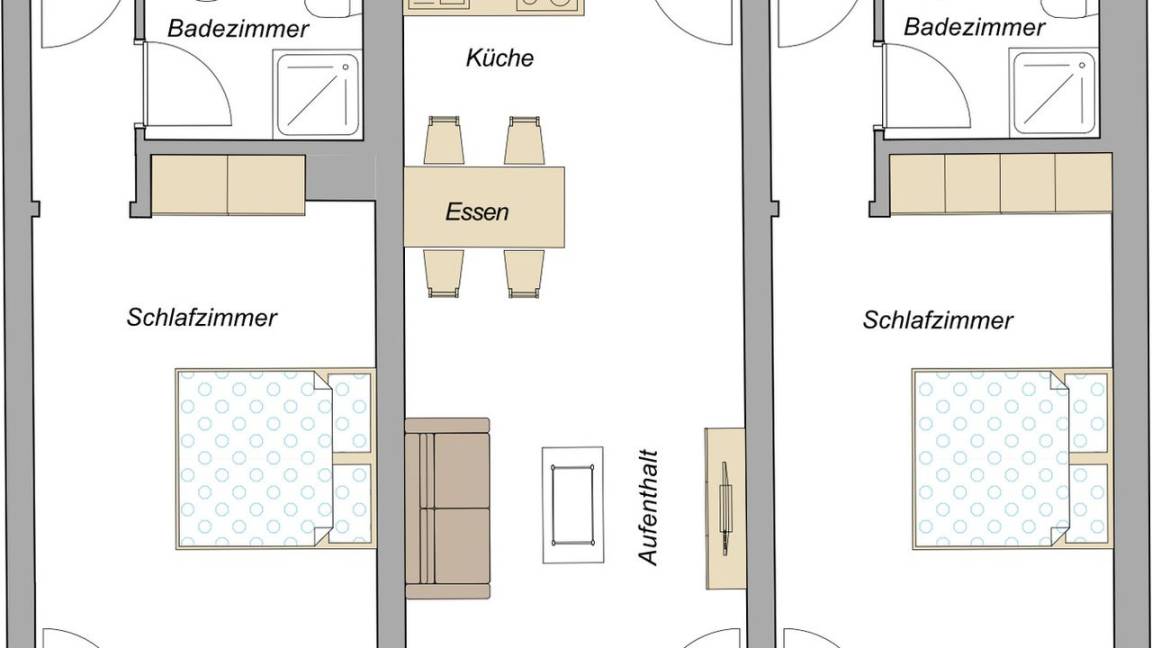 75 M² Ferienwohnung ∙ 2 Schlafzimmer ∙ 4 Gäste - Schwangau