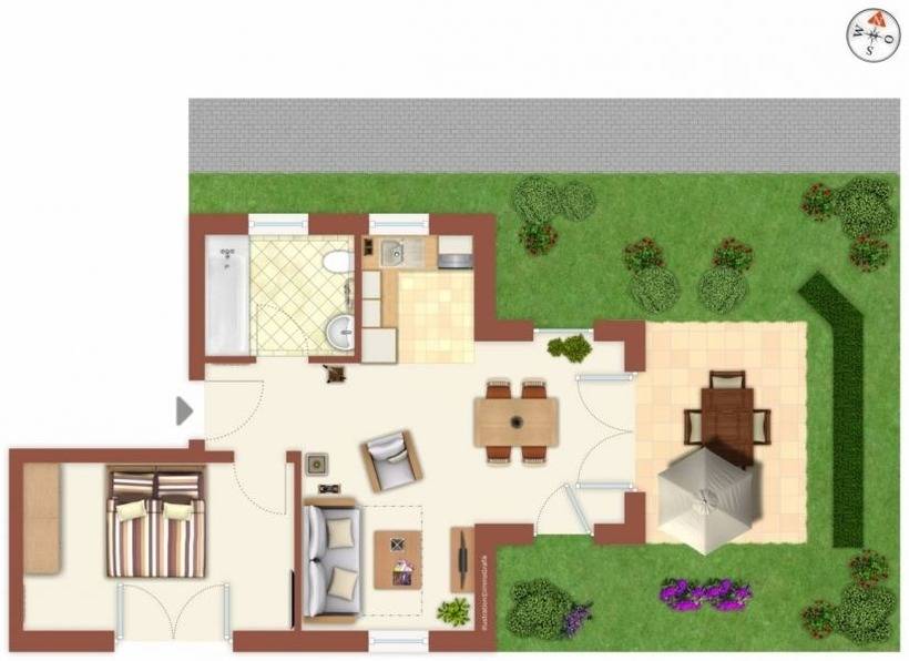53 M² Ferienwohnung ∙ 1 Schlafzimmer ∙ 4 Gäste - Ammersee