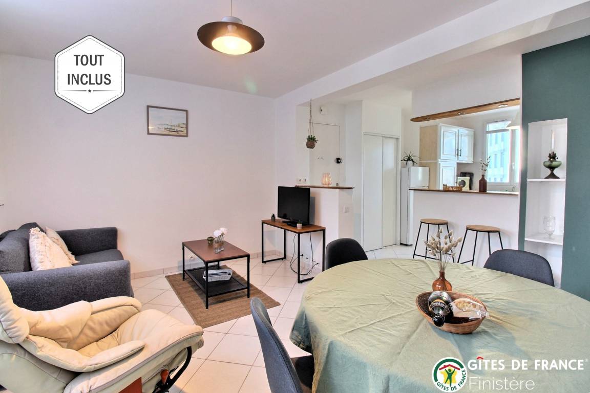 56 M² Gîte ∙ 2 Chambres ∙ 4 Personnes - Brest