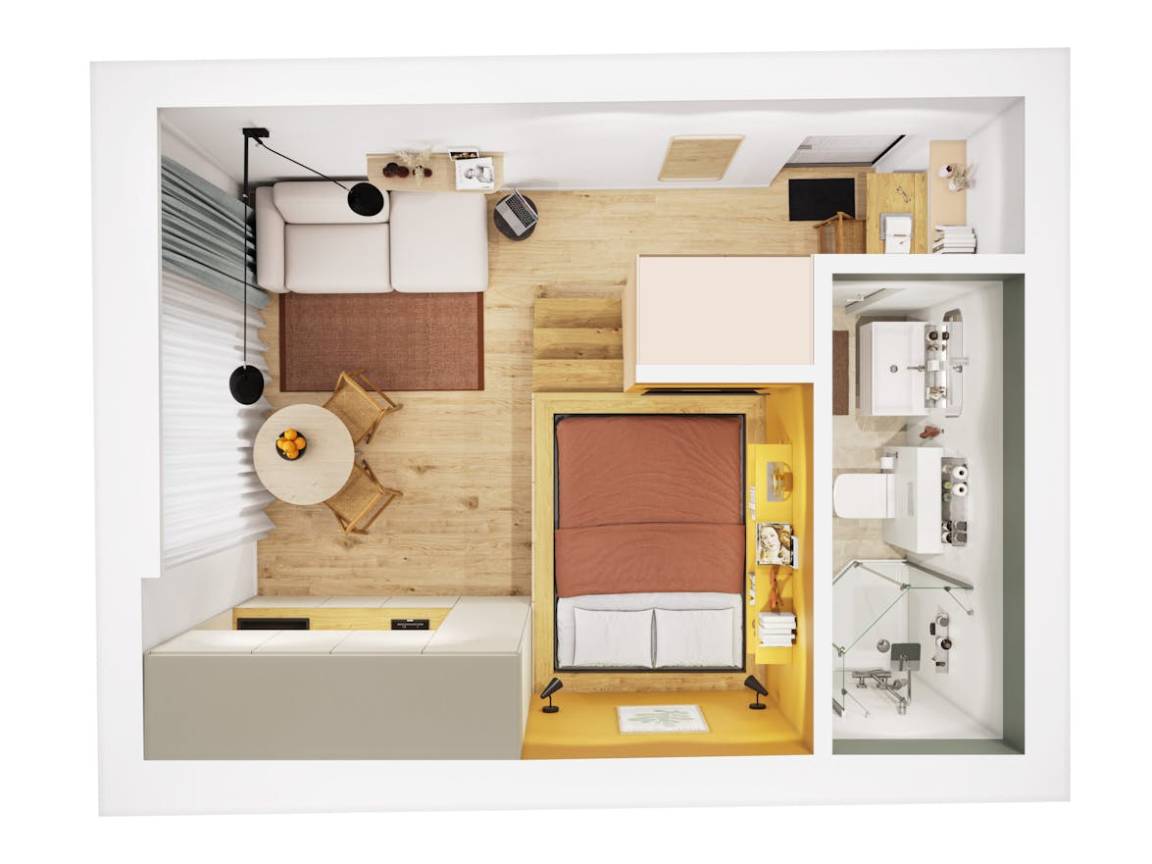 24 M² Ferienwohnung ∙ 2 Gäste - Brüsszel