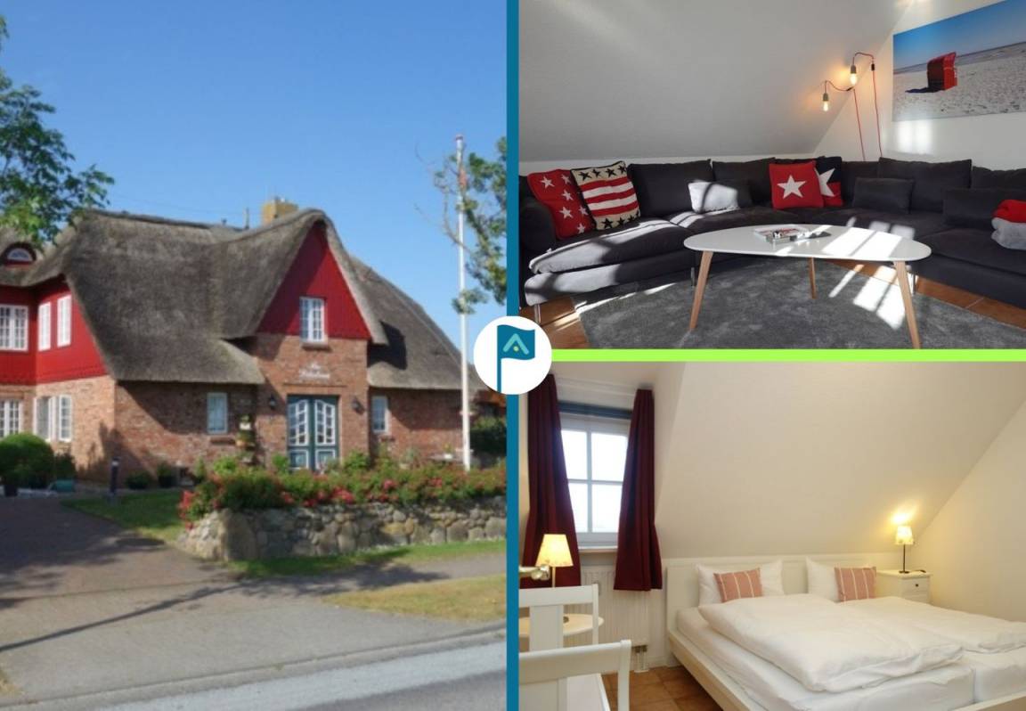 60 M² Ferienwohnung ∙ 2 Schlafzimmer ∙ 4 Gäste - Nieblum