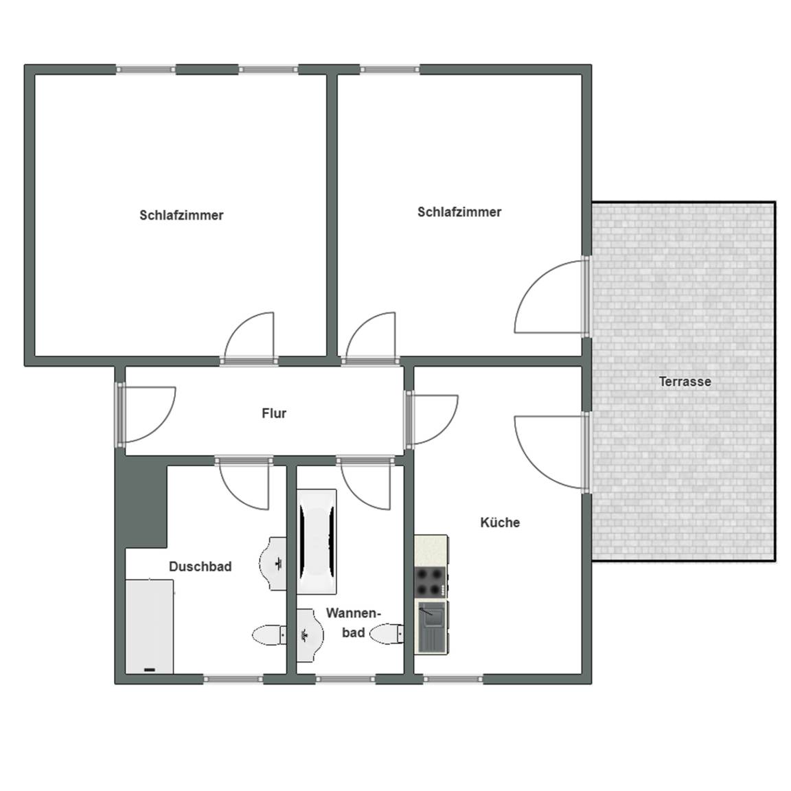 66 M² Ferienwohnung ∙ 2 Schlafzimmer ∙ 4 Gäste - Fürstenberg/Havel