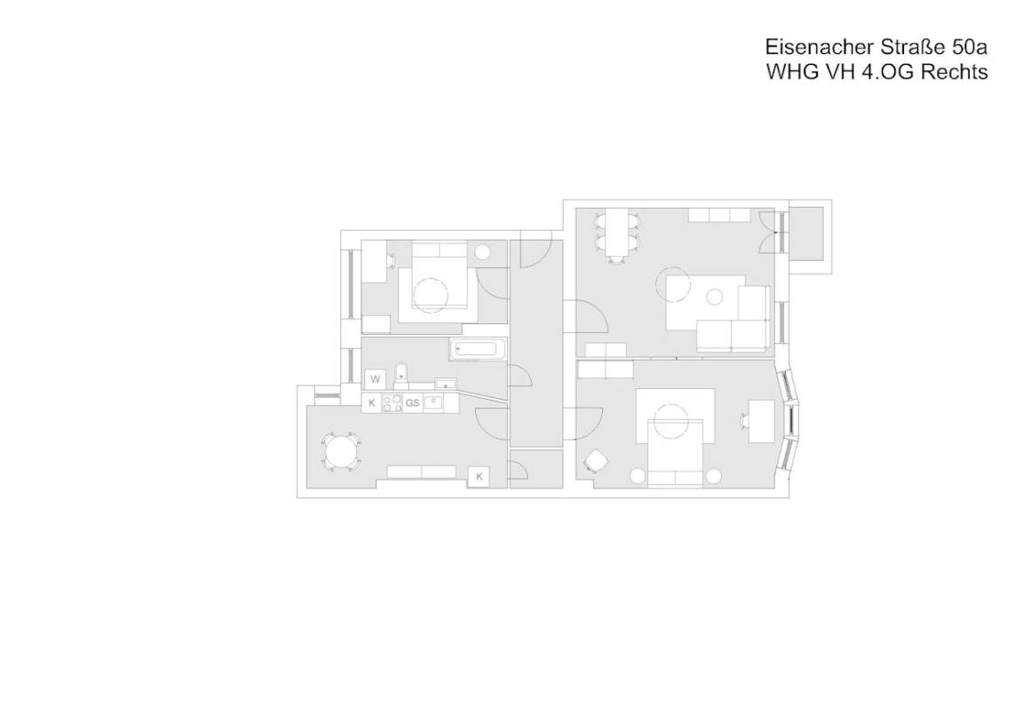 86 M² Appartement ∙ 2 Chambres ∙ 3 Personnes - Berlin