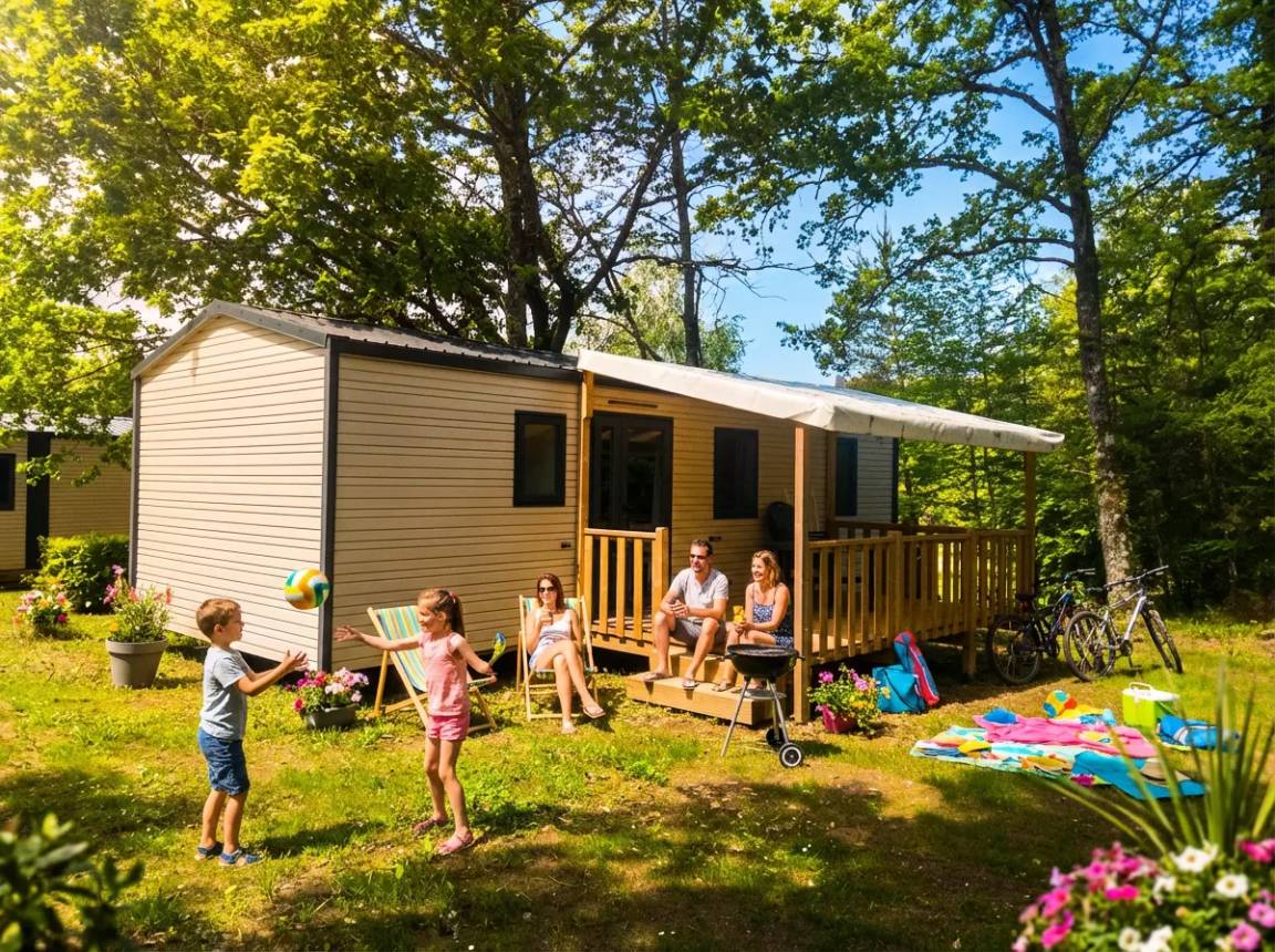 35 M² Mobil-home ∙ 2 Chambres ∙ 4 Personnes - Cantal