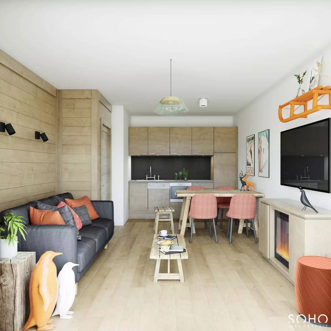 53 M² Apartament ∙ 3 Sypialnie ∙ 8 Gości - Samoëns