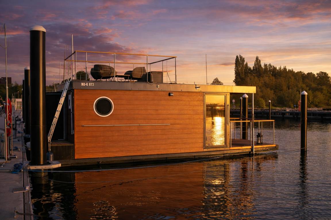Hausboot ∙ 1 Schlafzimmer ∙ 3 Gäste - Stralsund