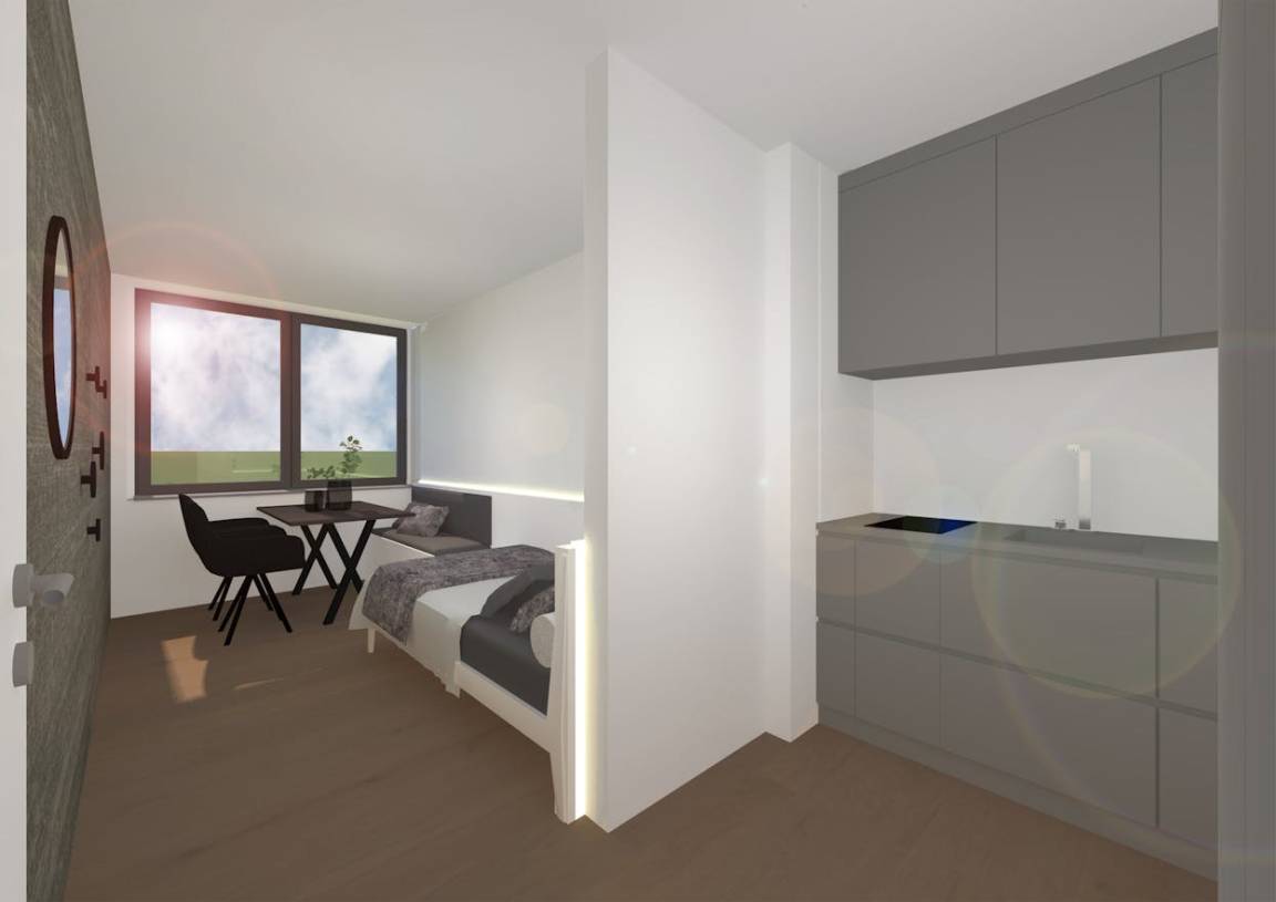 21 M² Apartment ∙ 1 Bedroom ∙ 1 Guest - Düsseldorf