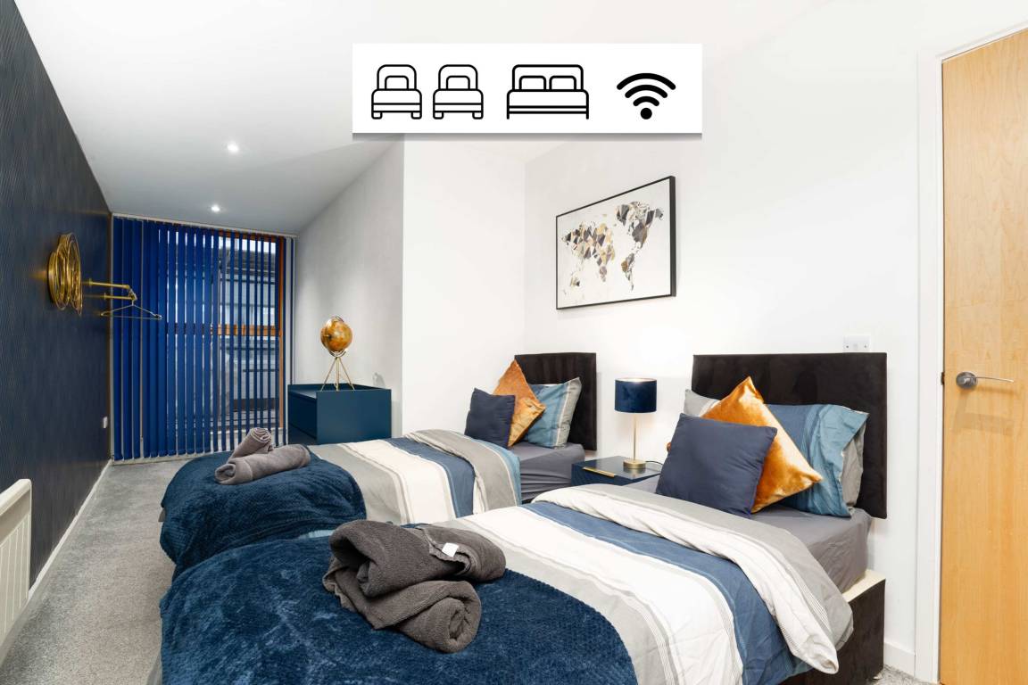 62 M² Appartement ∙ 2 Chambres ∙ 4 Personnes - Sheffield