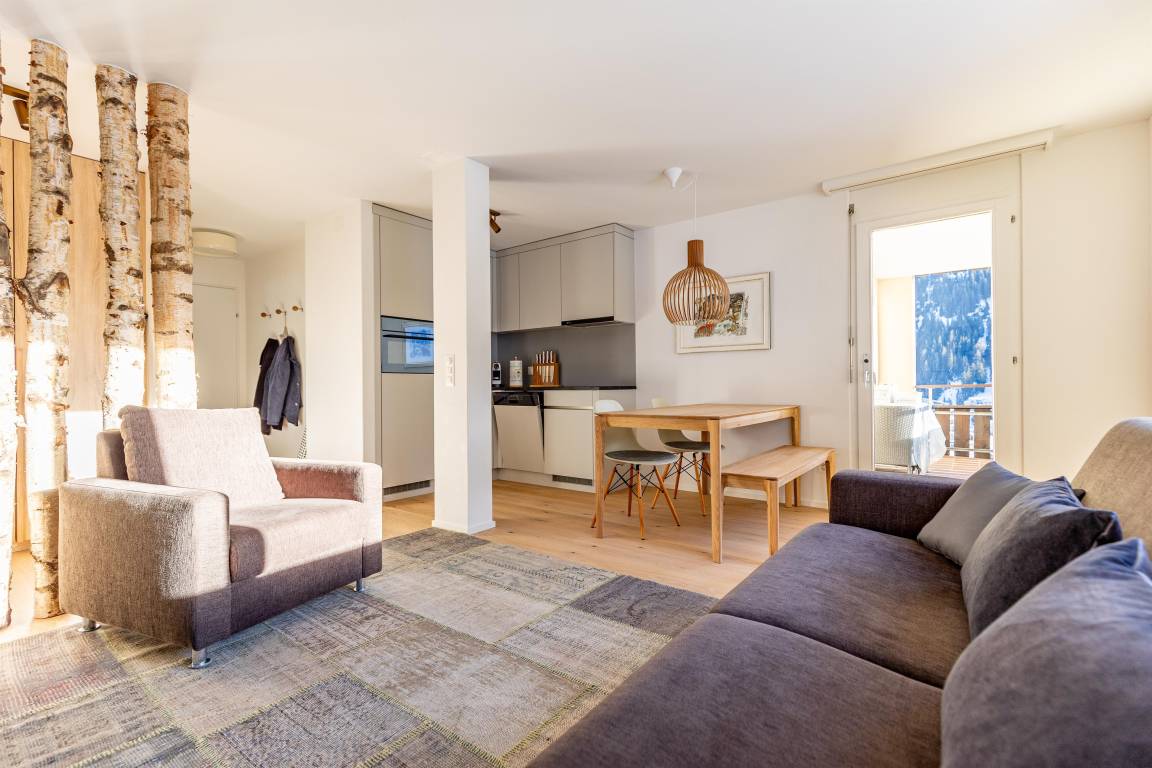 50 M² Ferienwohnung ∙ 1 Schlafzimmer ∙ 2 Gäste - Klosters-Serneus