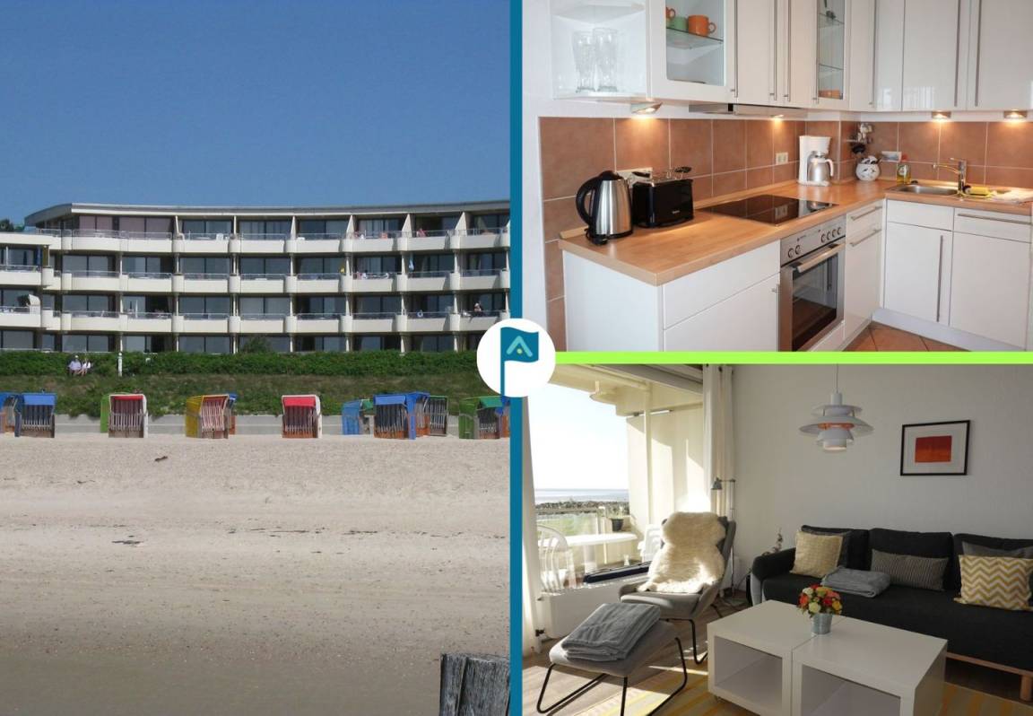 51 M² Ferienwohnung ∙ 1 Schlafzimmer ∙ 2 Gäste - Langeneß