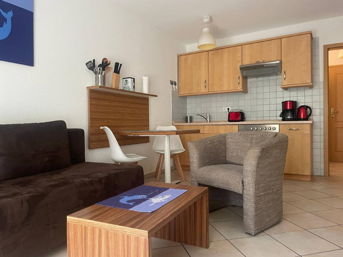 40 M² Ferienwohnung ∙ 1 Schlafzimmer ∙ 4 Gäste - Krummin
