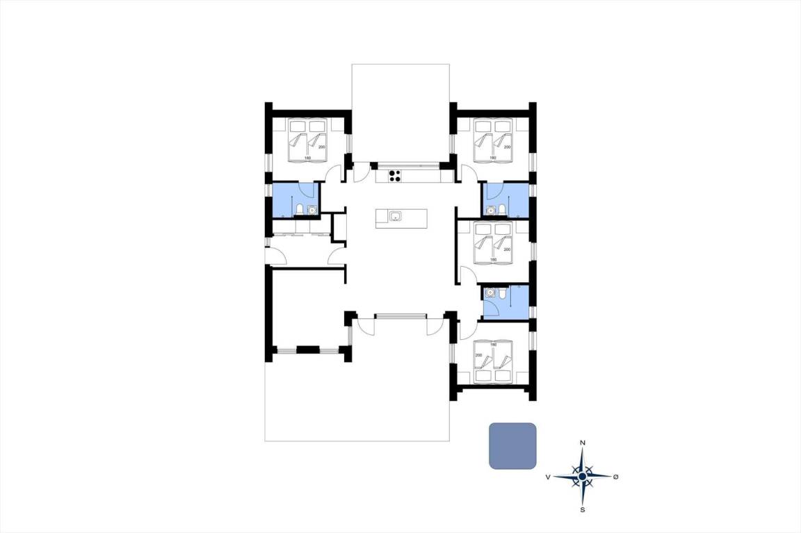 130 M² Maison De Vacances ∙ 4 Chambres ∙ 8 Personnes - Blåvand