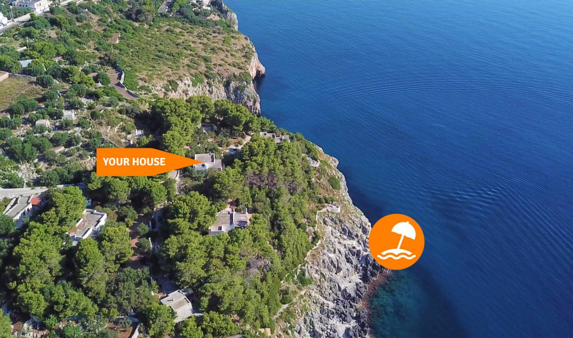 150 M² House ∙ 3 Bedrooms ∙ 6 Guests - Santa Cesarea Terme