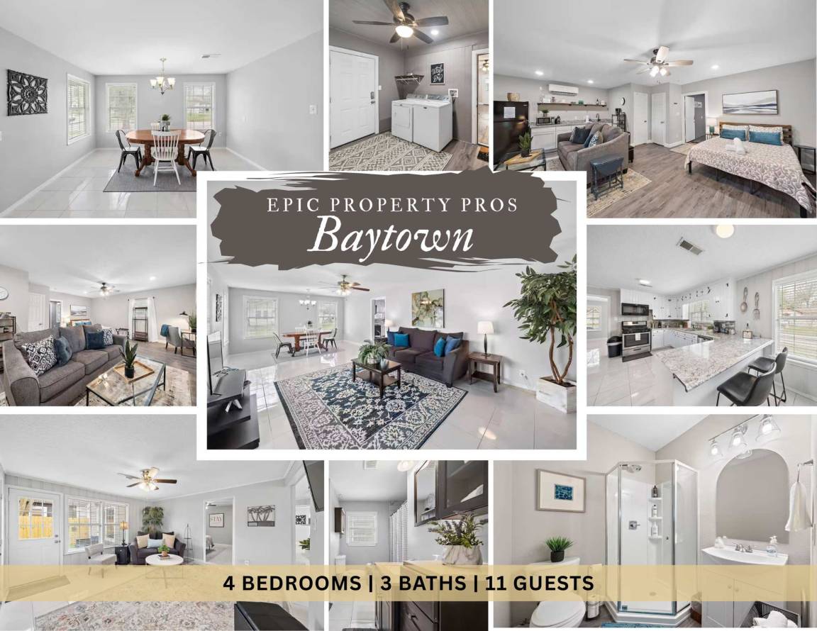 House ∙ 4 Bedrooms ∙ 11 Guests - Baytown, TX