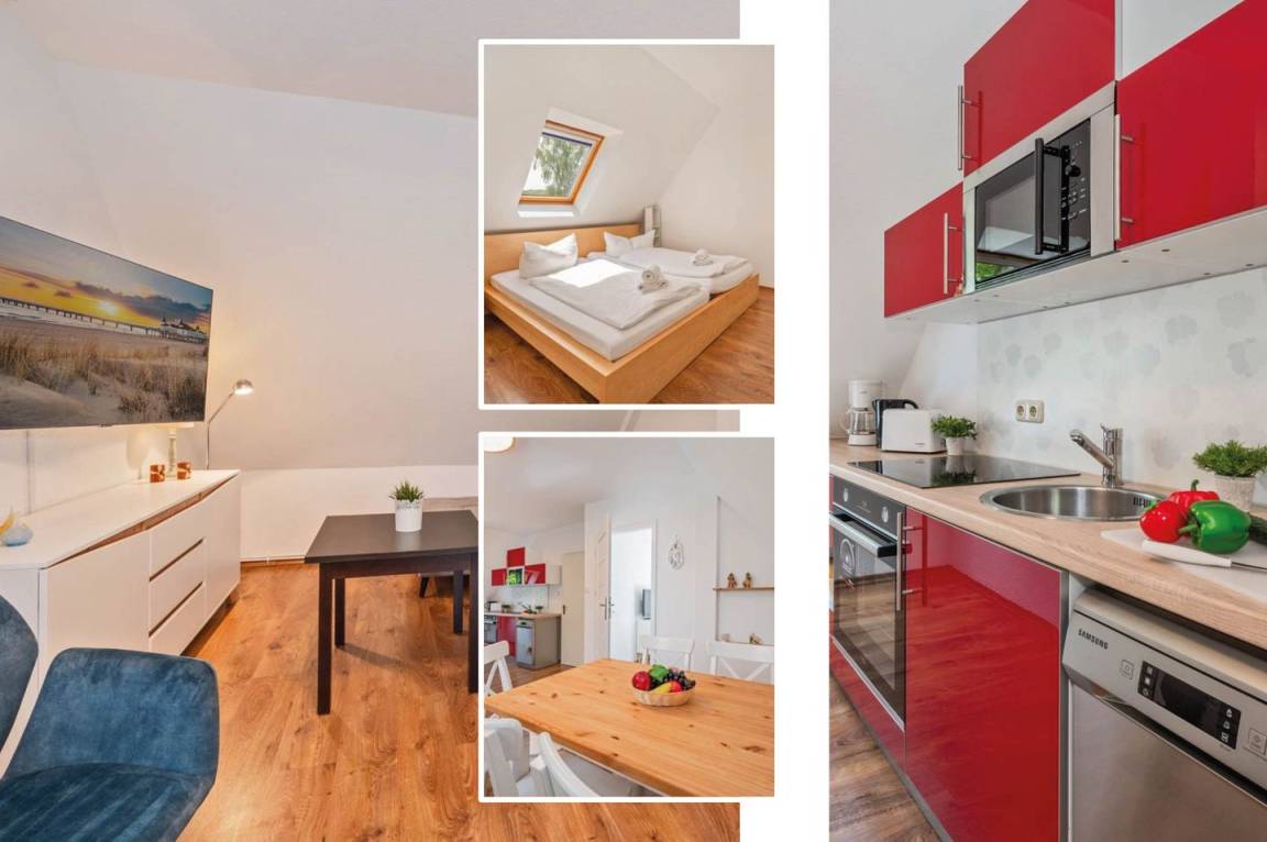 70 M² Ferienwohnung ∙ 2 Schlafzimmer ∙ 4 Gäste - Heringsdorf