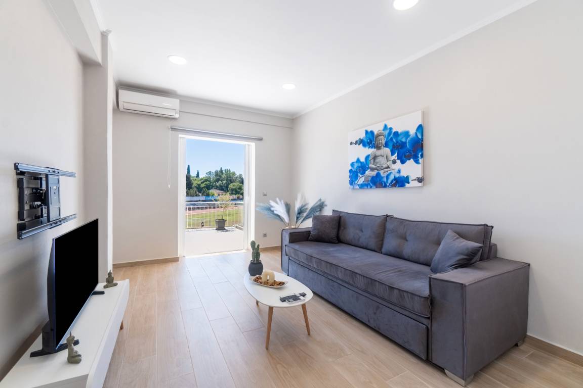 55 M² Ferienwohnung ∙ 1 Schlafzimmer ∙ 4 Gäste - Korfu