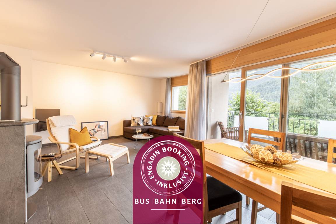 64 M² Ferienwohnung ∙ 1 Schlafzimmer ∙ 4 Gäste - Tarasp