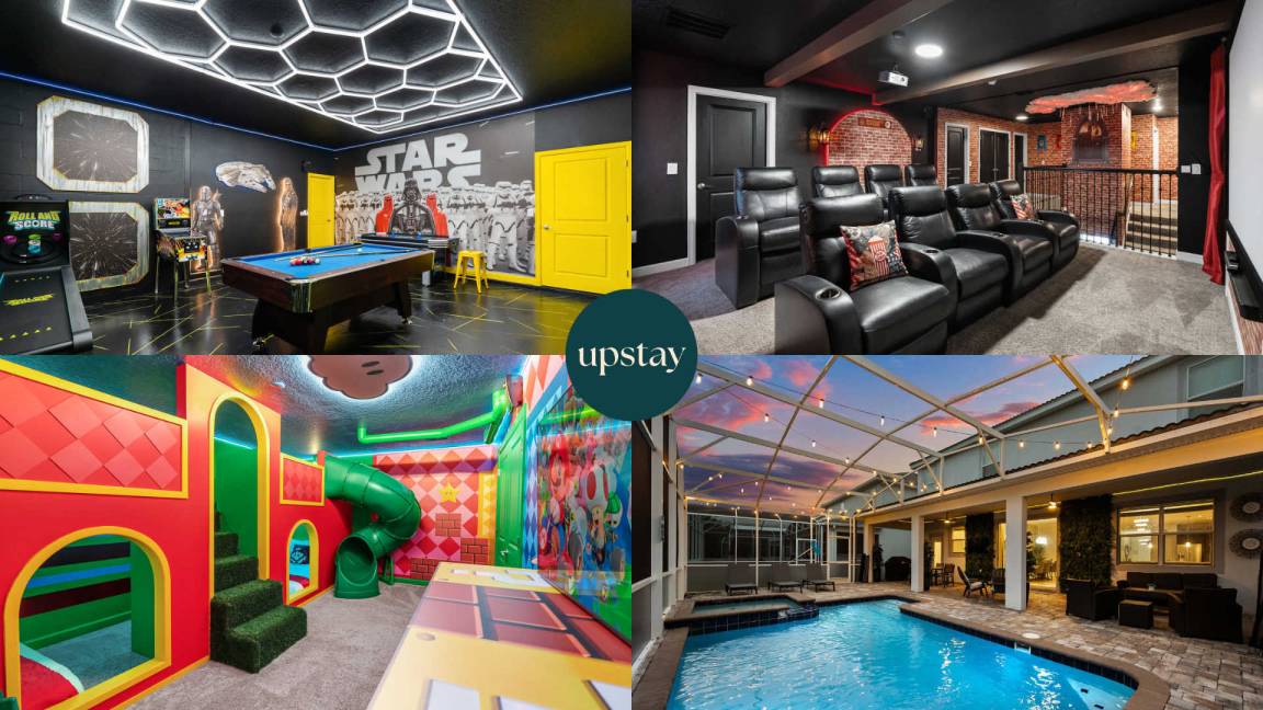 363 M² Casa ∙ 9 Quartos ∙ 26 Hóspedes - Davenport, FL