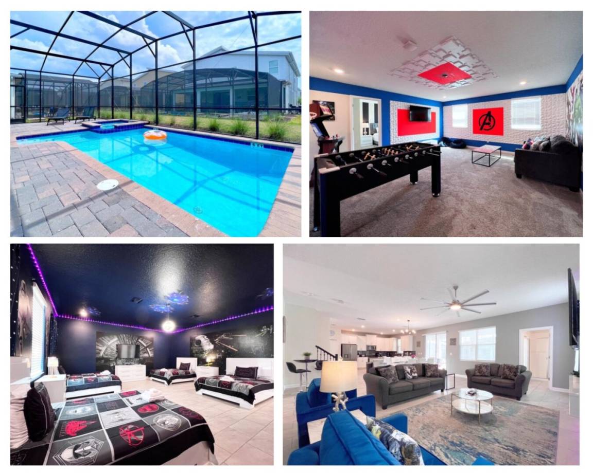 349 M² House ∙ 8 Bedrooms ∙ 24 Guests - Orlando