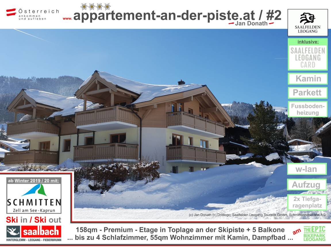 158 M² Apartment ∙ 4 Bedrooms ∙ 10 Guests - Leogang
