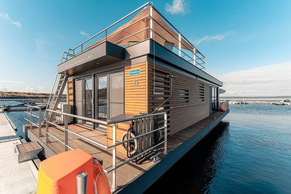 45 M² Hausboot ∙ 2 Schlafzimmer ∙ 6 Gäste - Sachsen