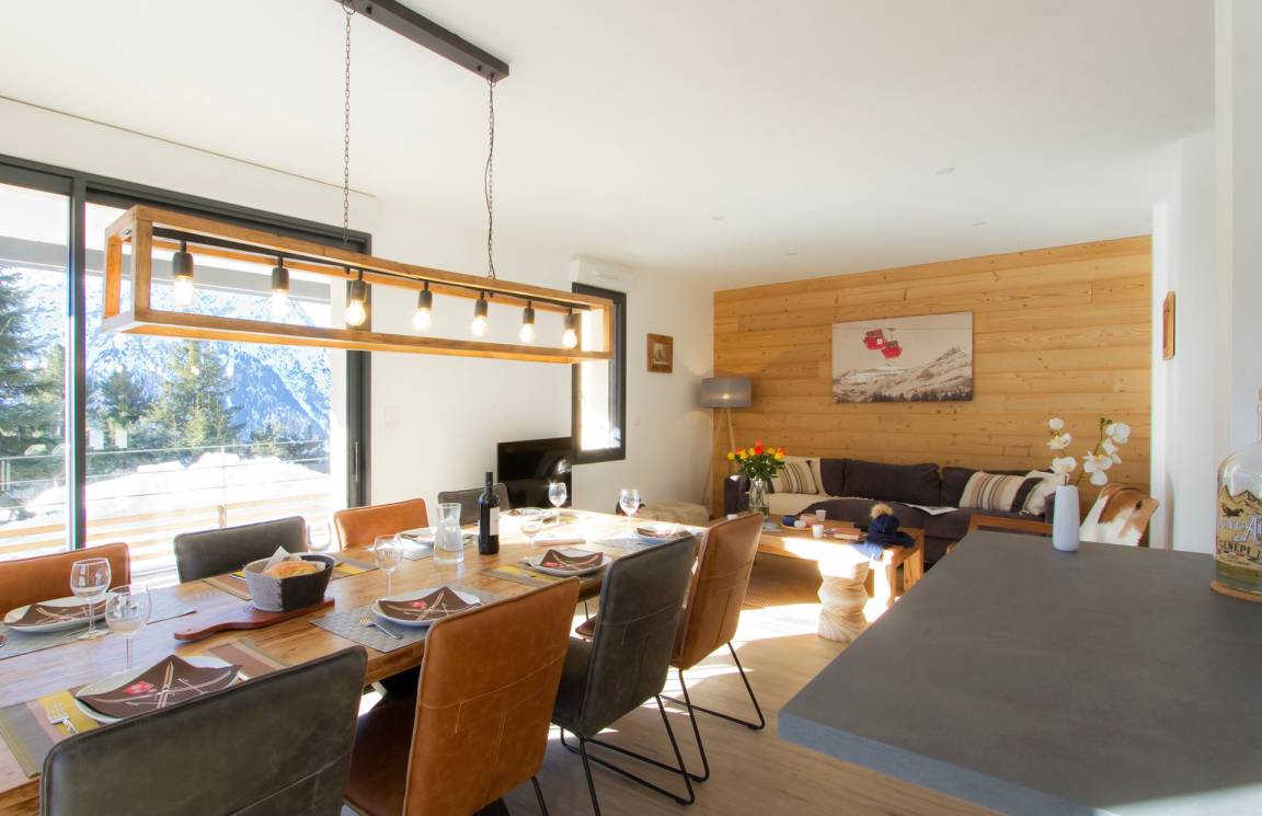 83 M² Apartamento ∙ 3 Habitaciones ∙ 8 Huéspedes - La Grave