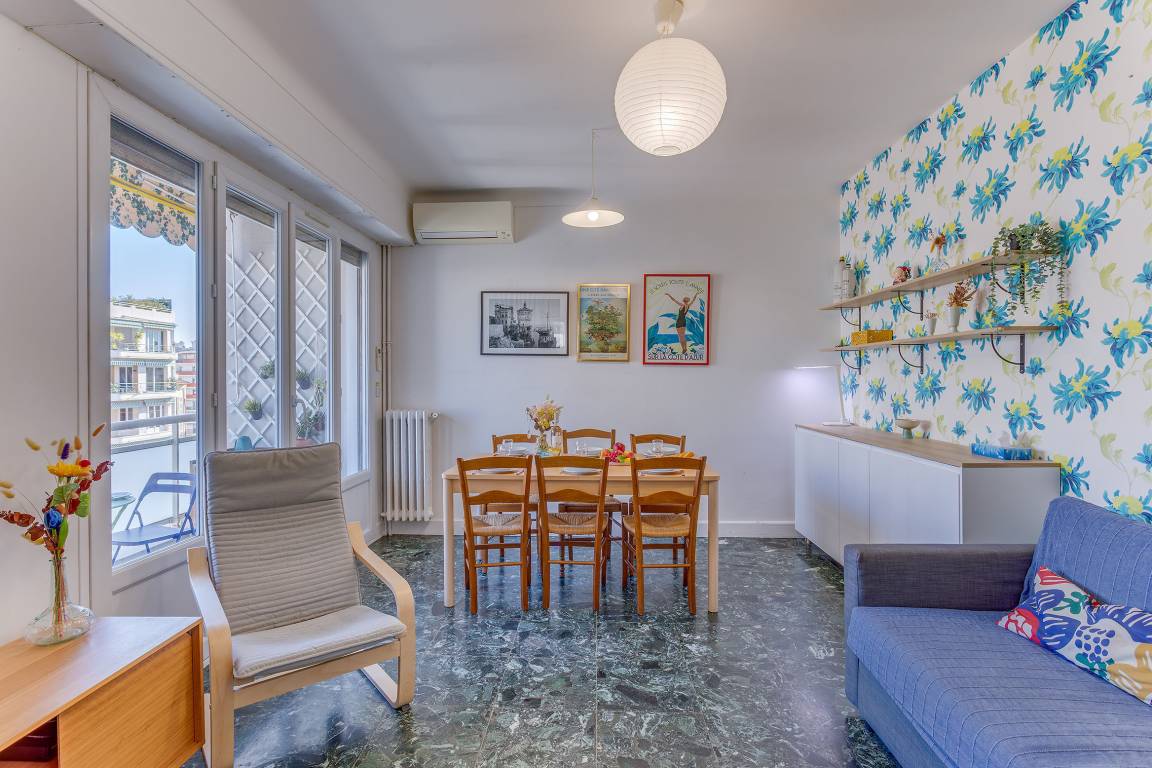 77 M² Appartement ∙ 3 Chambres ∙ 5 Personnes - Gare de Nice Ville