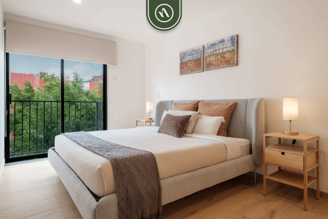 90 M² Apartamento ∙ 2 Habitaciones ∙ 4 Huéspedes - Benito Juárez