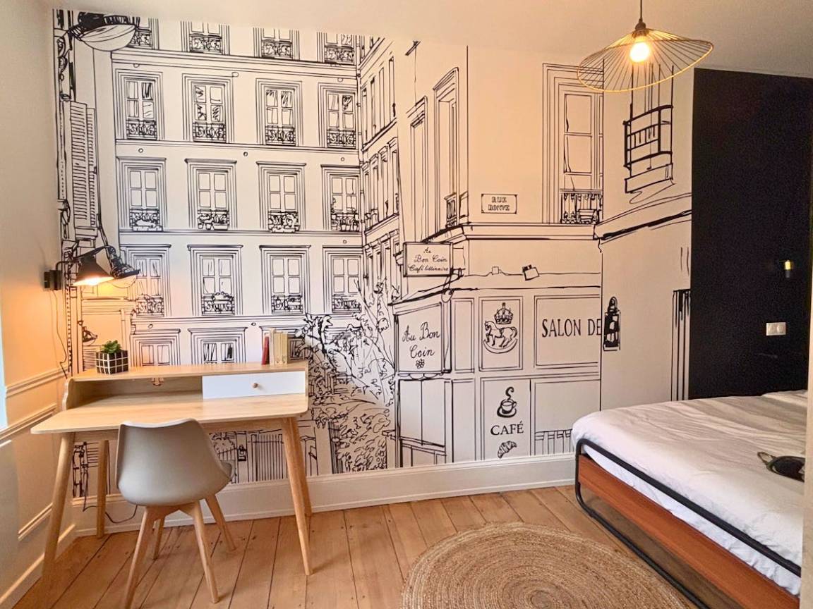 48 M² Appartement ∙ 2 Chambres ∙ 4 Personnes - Gare de Mulhouse