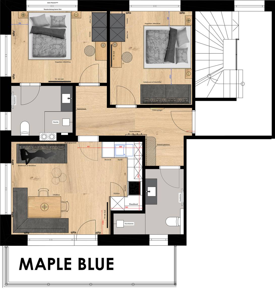 70 M² Apartment ∙ 2 Bedrooms ∙ 4 Guests - Kaltenbach